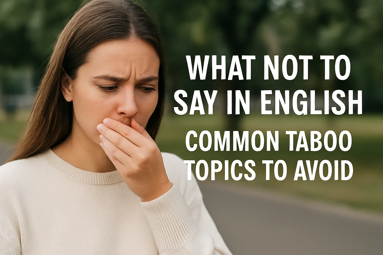 What Not to Say in English Common Taboo Topics to Avoid