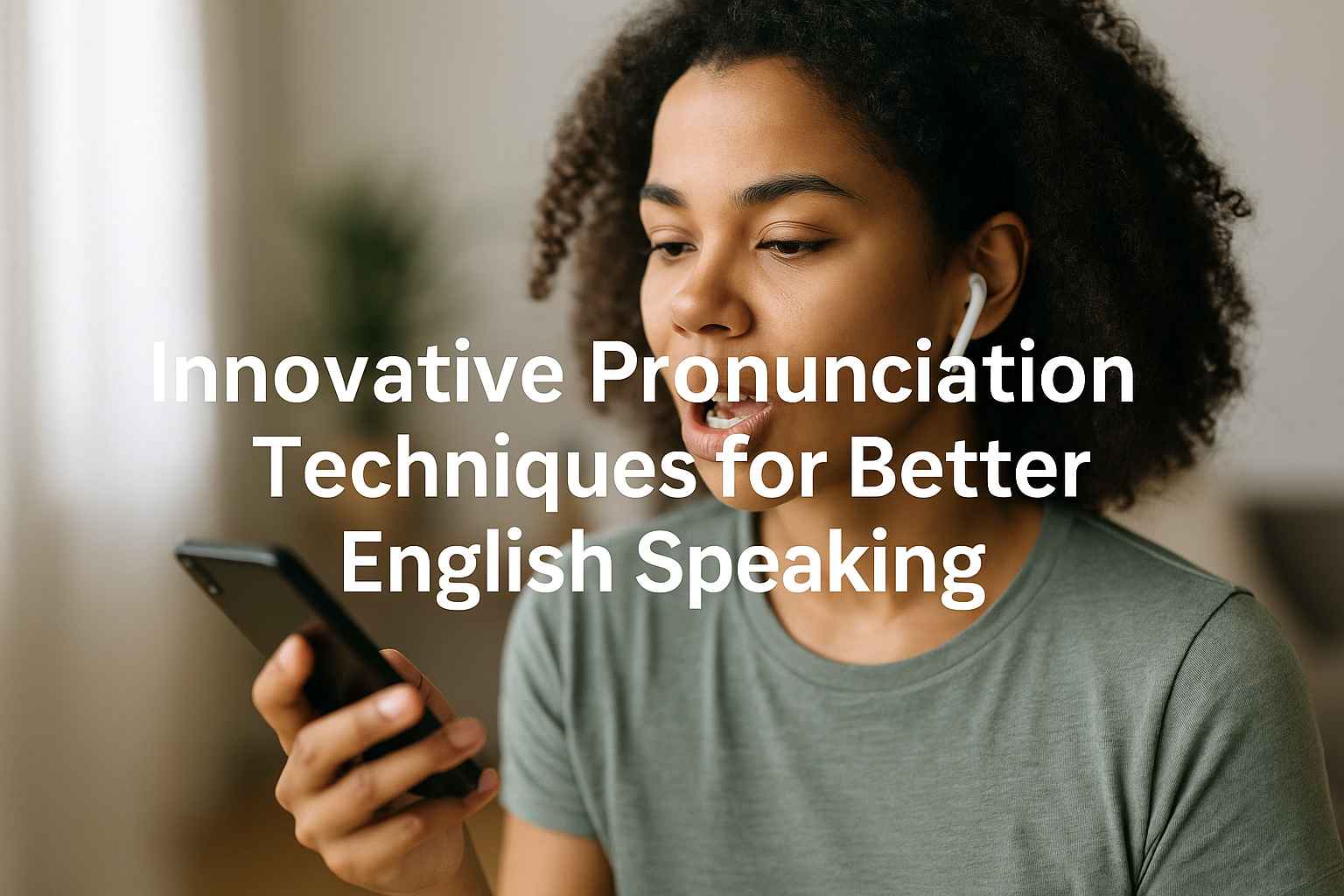 Innovative Pronunciation Techniques for Better English Speaking